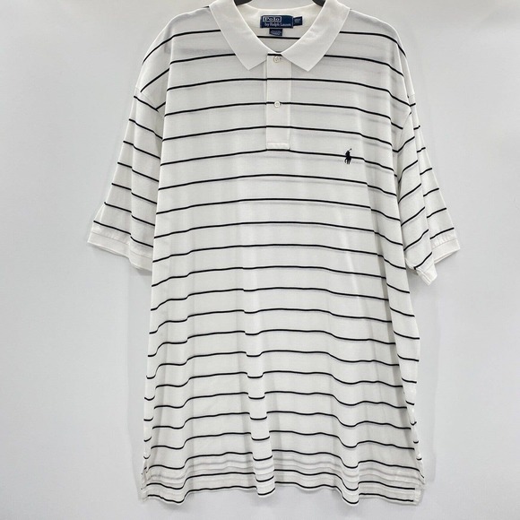 Polo by Ralph Lauren | Shirts | Polo Ralph Lauren Mens Polo Shirt Size 3xlt Tall White Black ...
